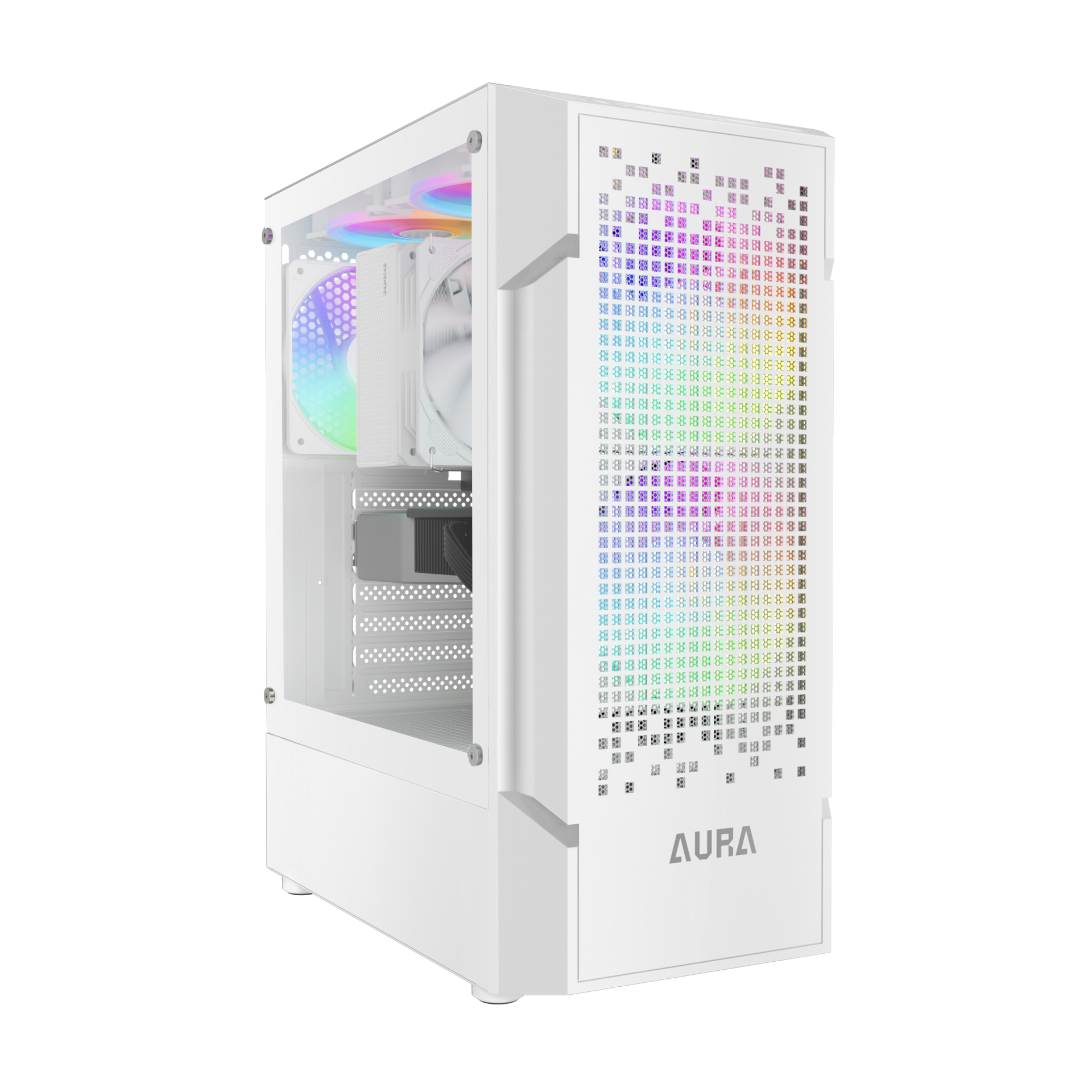 AURA GC7 WH ARGB Mid-Tower Case | GAMDIAS