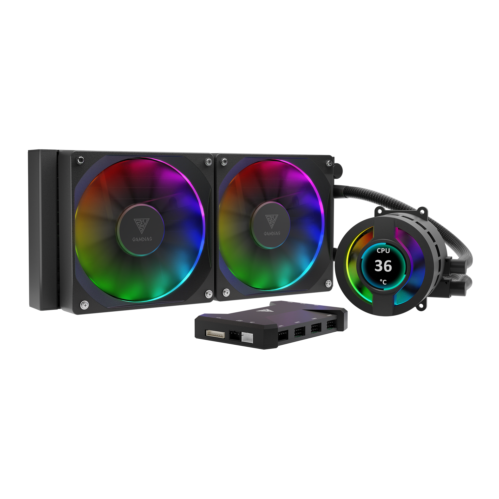 CHIONE P3-240U LCD Liquid Cooler | GAMDIAS