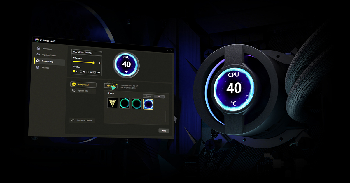 UNVEIL NEXT GENERATION COOLING - GAMDIAS CHIONE P3 LCD DISPLAY LIQUID ...