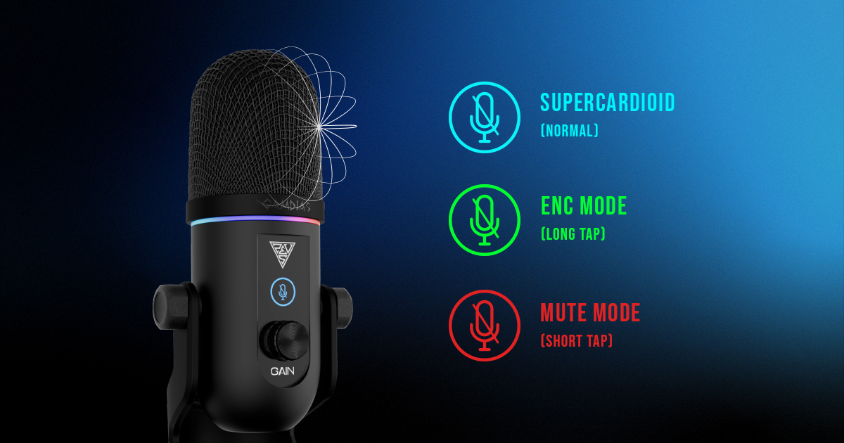 GAMDIAS PHEME M1 SUPERCARDIOID MICROPHONE BRINGS YOUR STREAMING TO THE ...