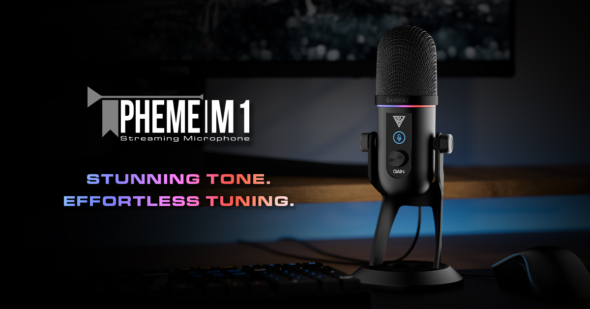 GAMDIAS PHEME M1 SUPERCARDIOID MICROPHONE BRINGS YOUR STREAMING TO THE ...